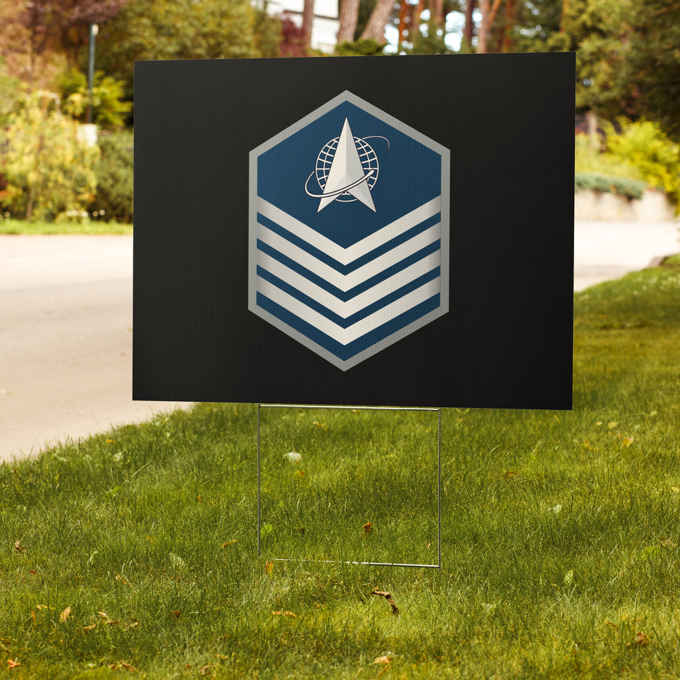USSF E6 Technical Sergeant Yard Sign | Space Force Rank – Space Force ...